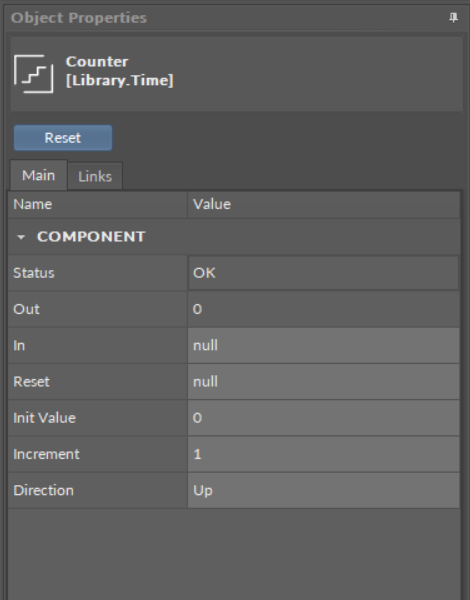 Component in Object Properties